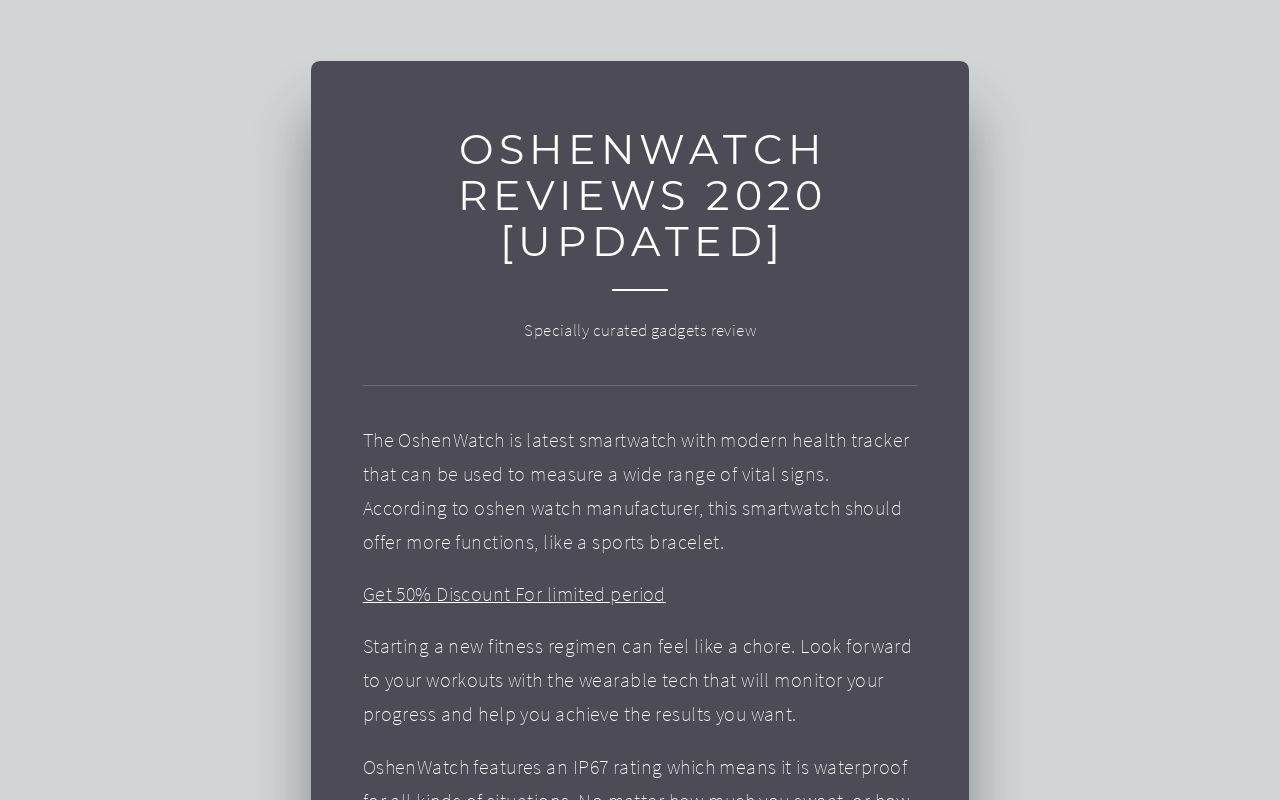 Oshen Watch Reviews 2020 [Updates]